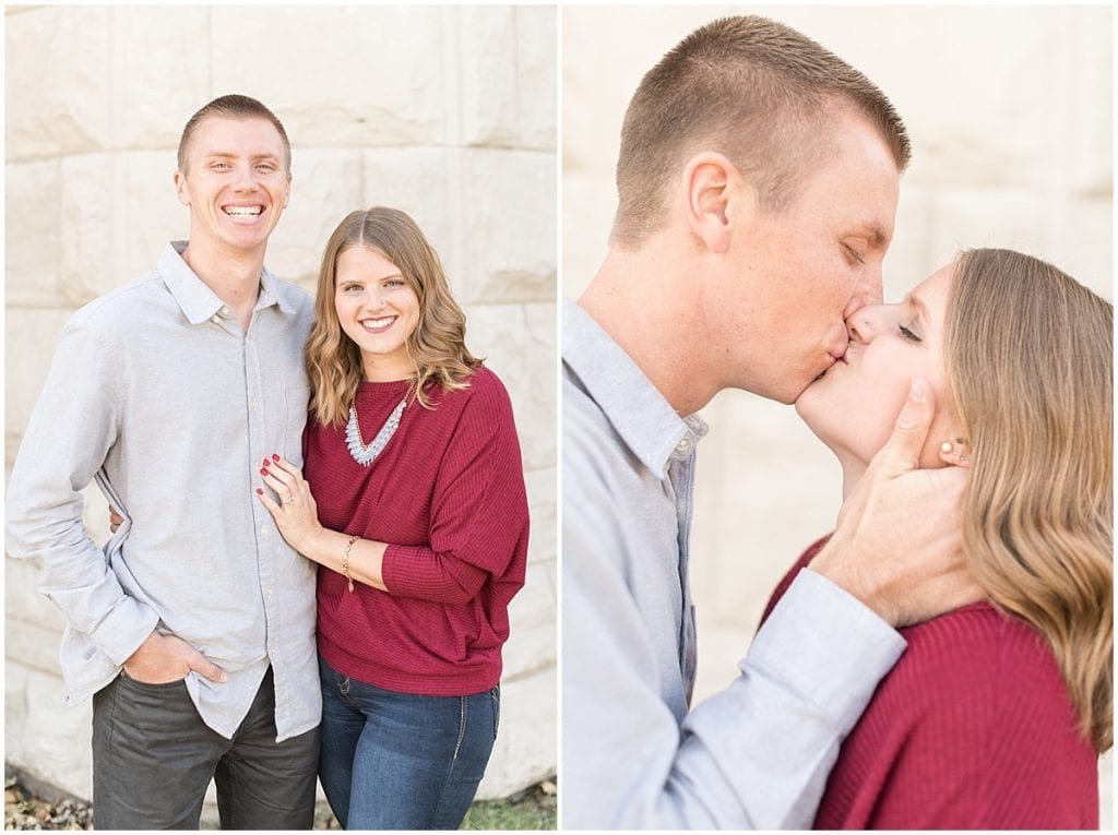 Bruce & Becky: Engagement Photos at Saint Joseph’s College in ...