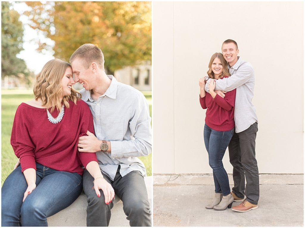 Bruce & Becky: Engagement Photos at Saint Joseph’s College in ...