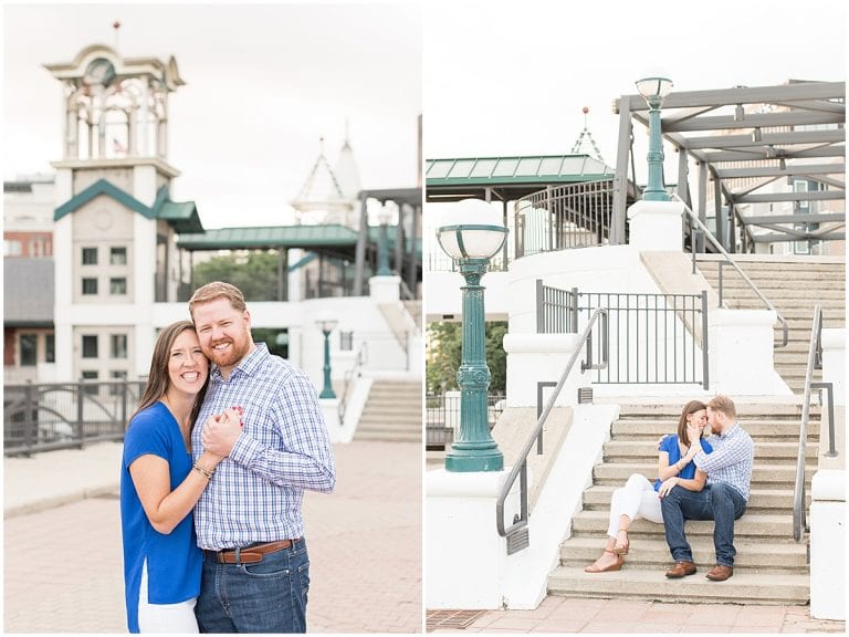 Engagement Photos on the John T. Myers Pedestrian Bridge in Lafayette ...