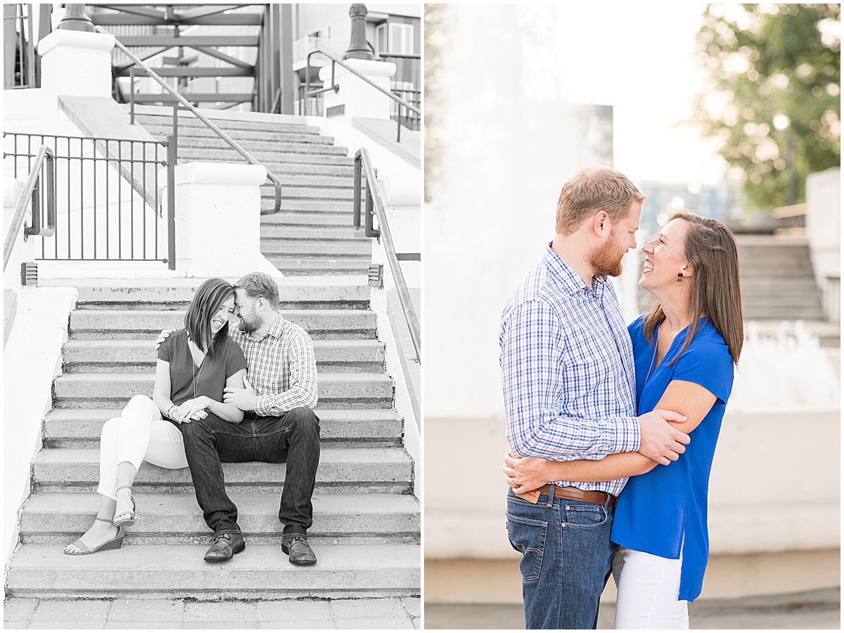 Engagement Photos on the John T. Myers Pedestrian Bridge in Lafayette ...