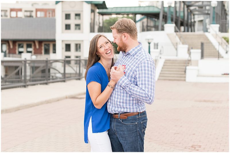 Engagement Photos on the John T. Myers Pedestrian Bridge in Lafayette ...