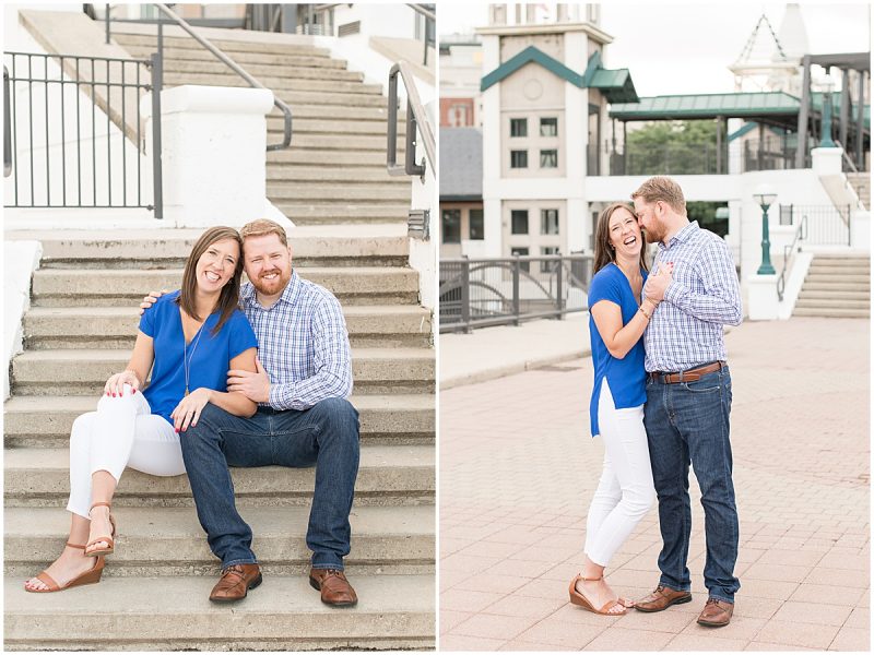 Engagement Photos on the John T. Myers Pedestrian Bridge in Lafayette ...