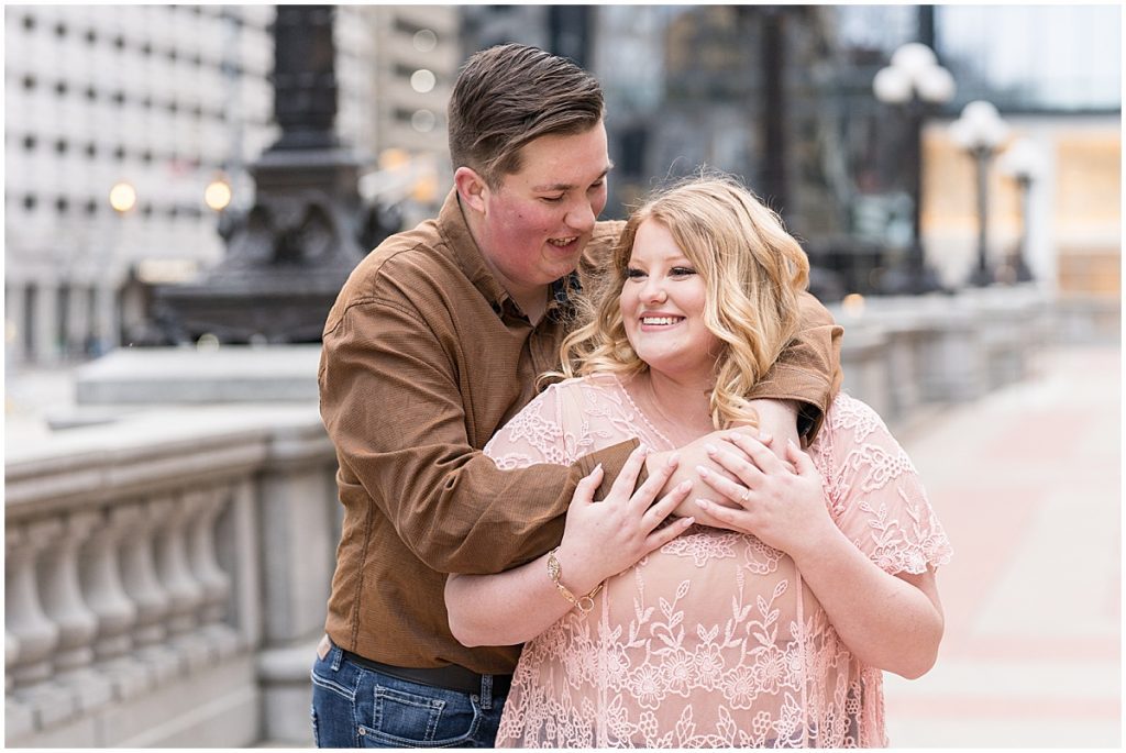 Jared & Abby: March Engagement Photos in Downtown Indianapolis ...