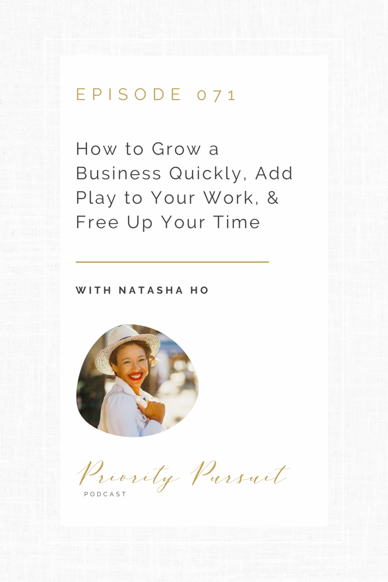 How to Grow a Small Business Quickly with Natasha Ho | Priority Pursuit ...